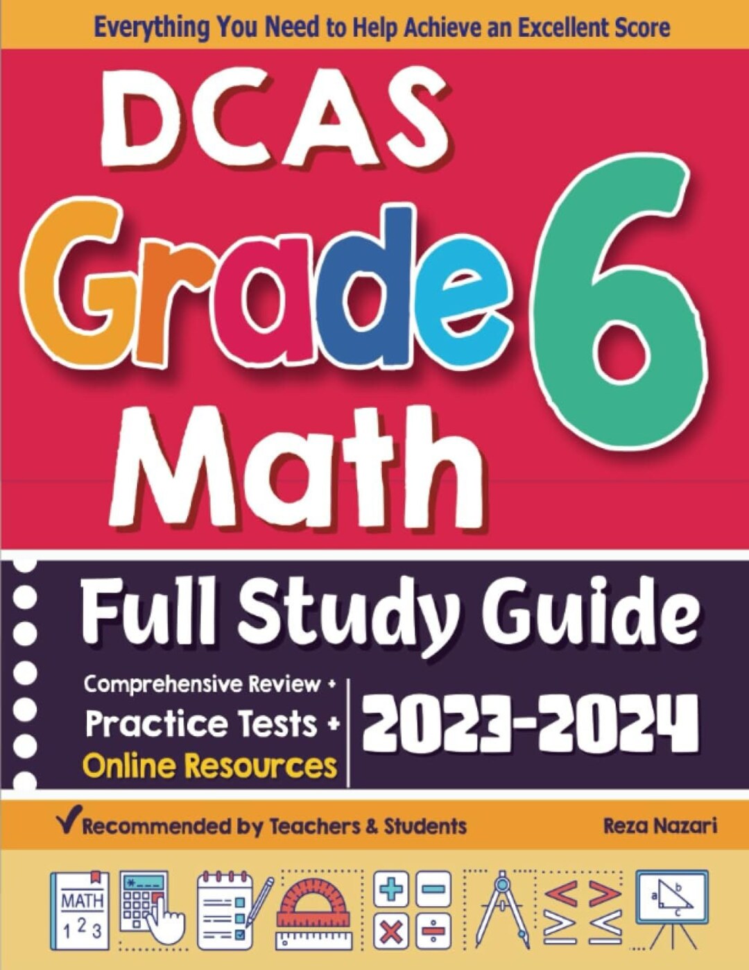 DCAS Grade 6 Math Full Study Guide: Comprehensive Review + Practice ...