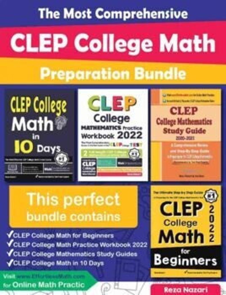 The Most Comprehensive CLEP College Mathematics Preparation Bundle - Etsy