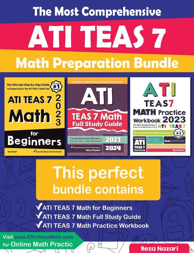 The Most Comprehensive ATI TEAS 7 Math Preparation Bundle - Etsy