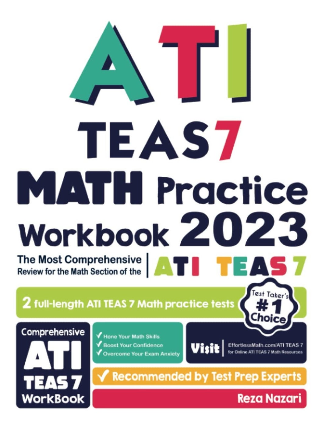 ATI TEAS 7 Math Practice Workbook - Etsy
