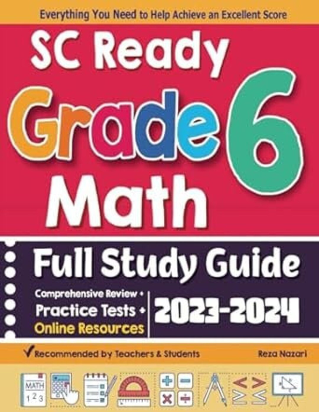SC Ready Grade 6 Math Full Study Guide: Comprehensive Review + Practice ...