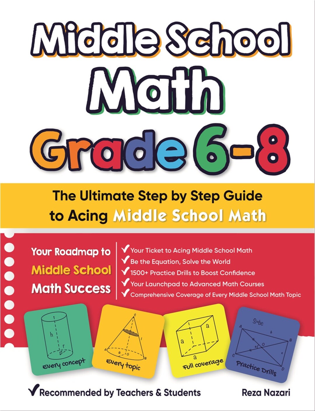 Middle School Math Grade 6 - 8: the Ultimate Step-by-step Guide to ...