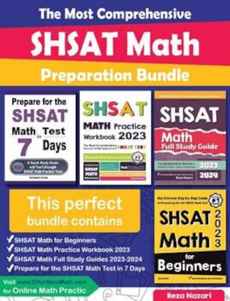 The Most Comprehensive SHSAT Math Preparation Bundle - Etsy