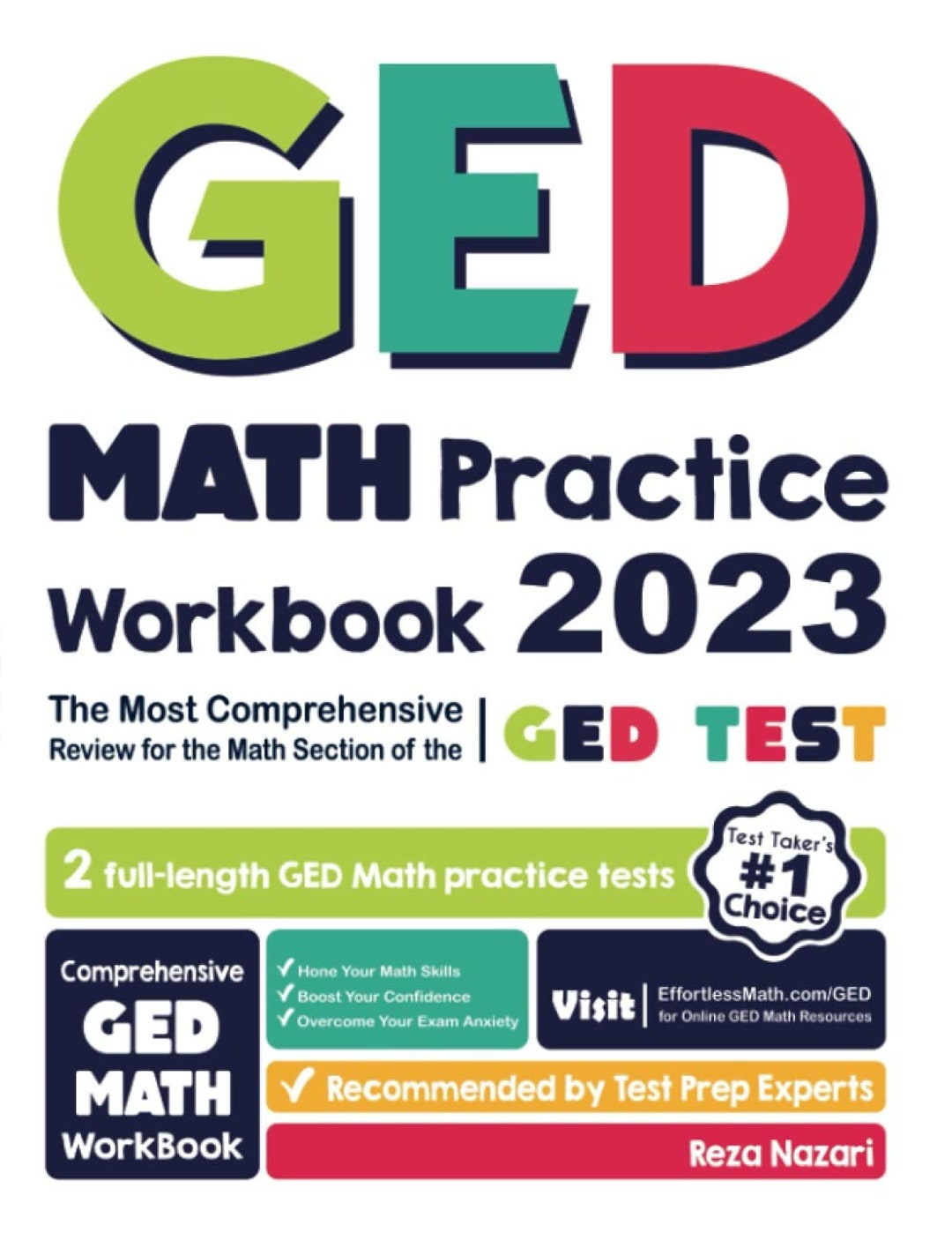 GED Math Practice Workbook: the Most Comprehensive Review for the Math ...