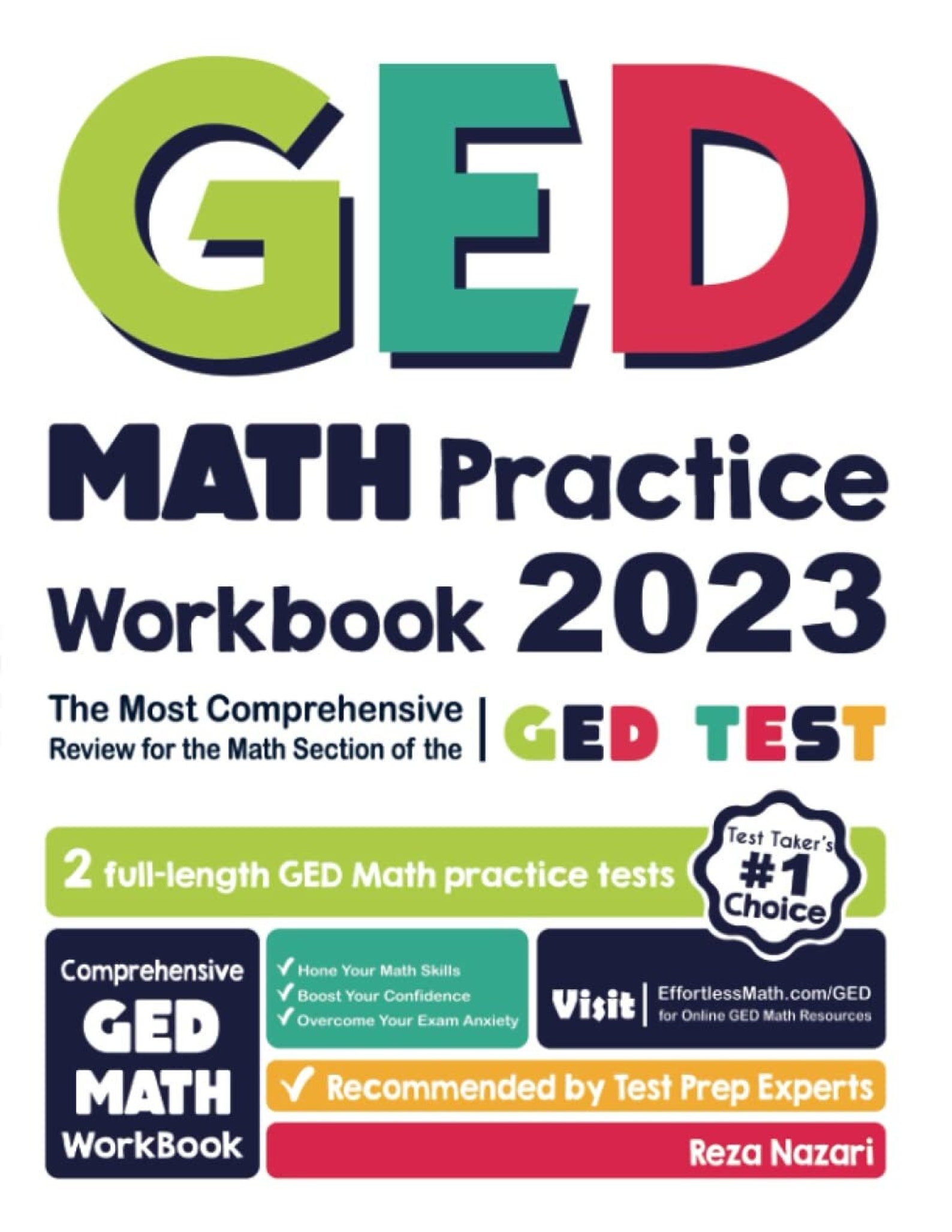 GED Math Practice Workbook: the Most Comprehensive Review for the Math ...