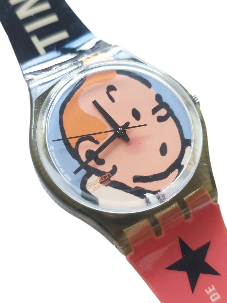 Special Swatch Les Aventures De Tintin GM165 Watch Collectible Limited ...