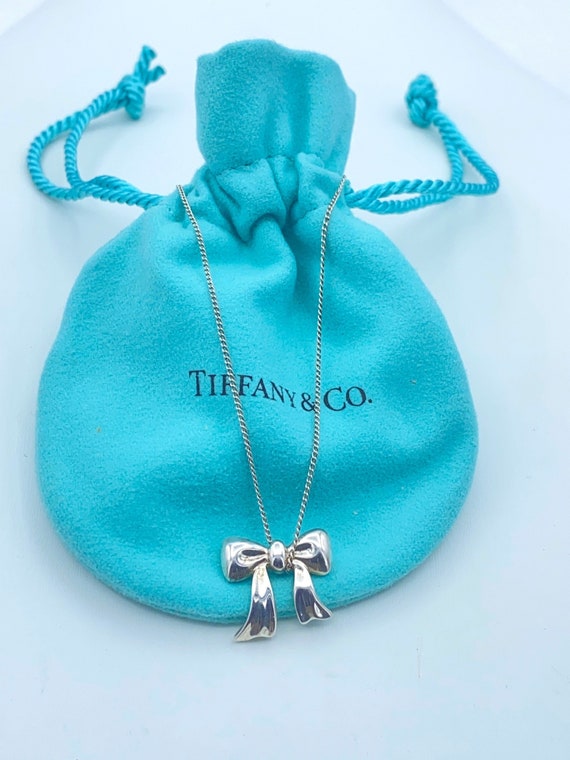 Tiffany bow ribbon necklace - Gem