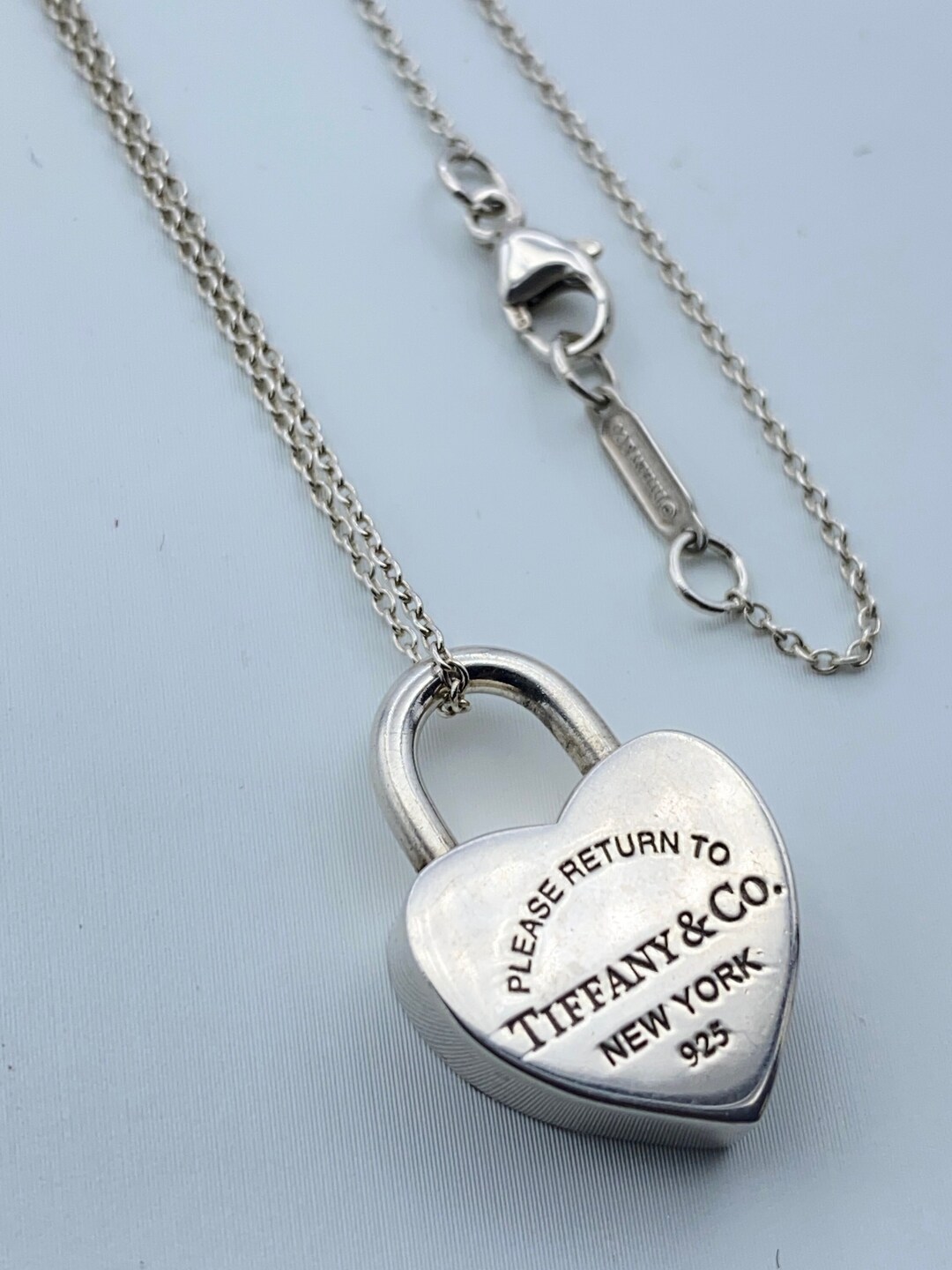 Tiffany & Co.return to Tiffany Heart Lock Pendant Necklace - Etsy