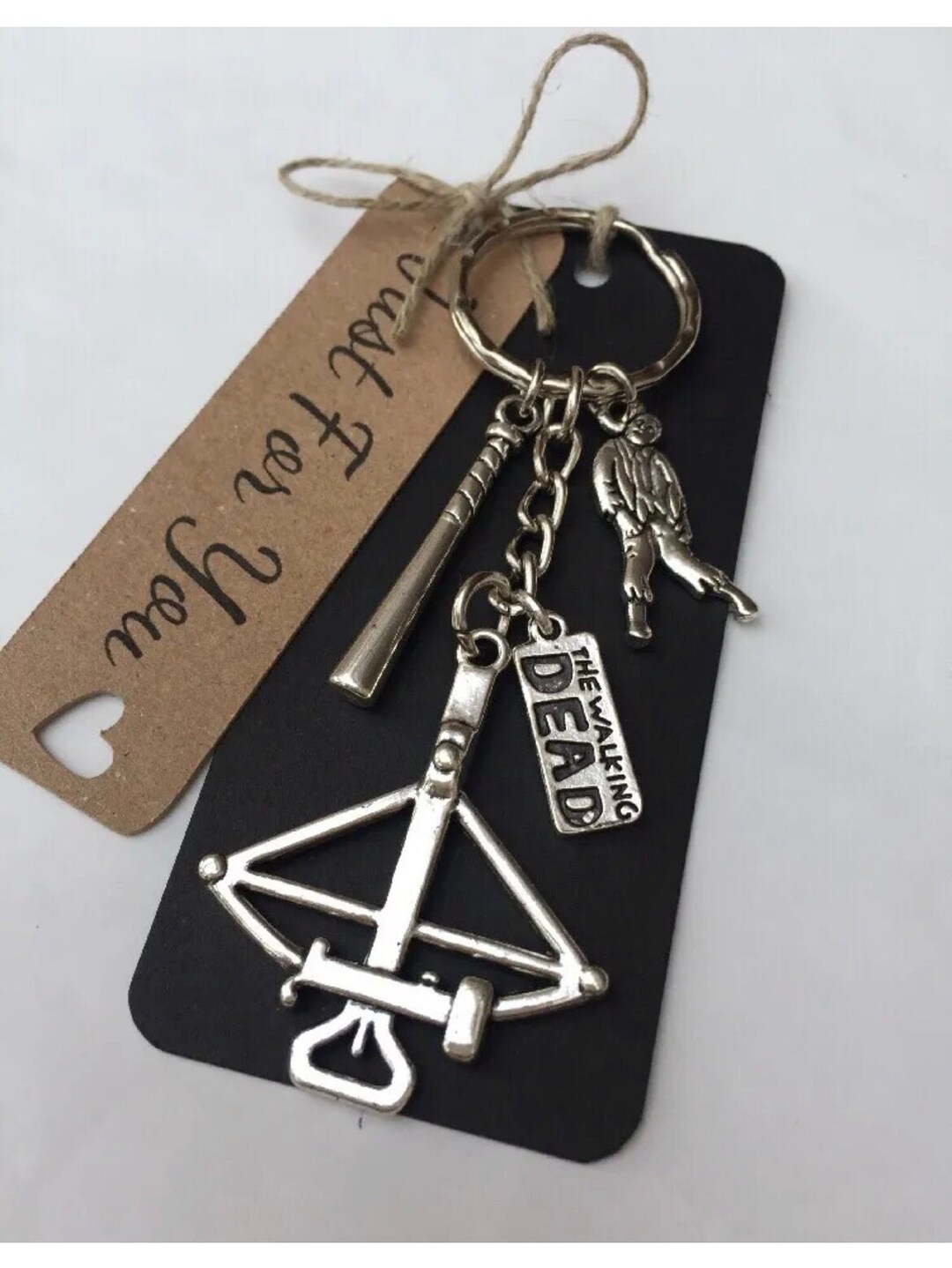 The Walking Dead Keyring UK TV Theme Gift for Fans of the - Etsy