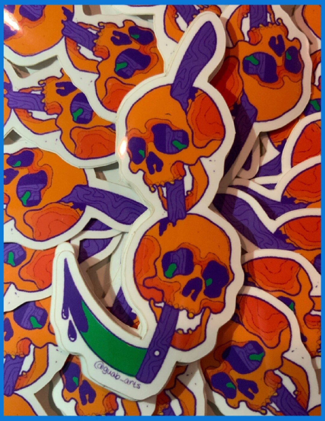 Skulls and Scythe Sticker - Etsy