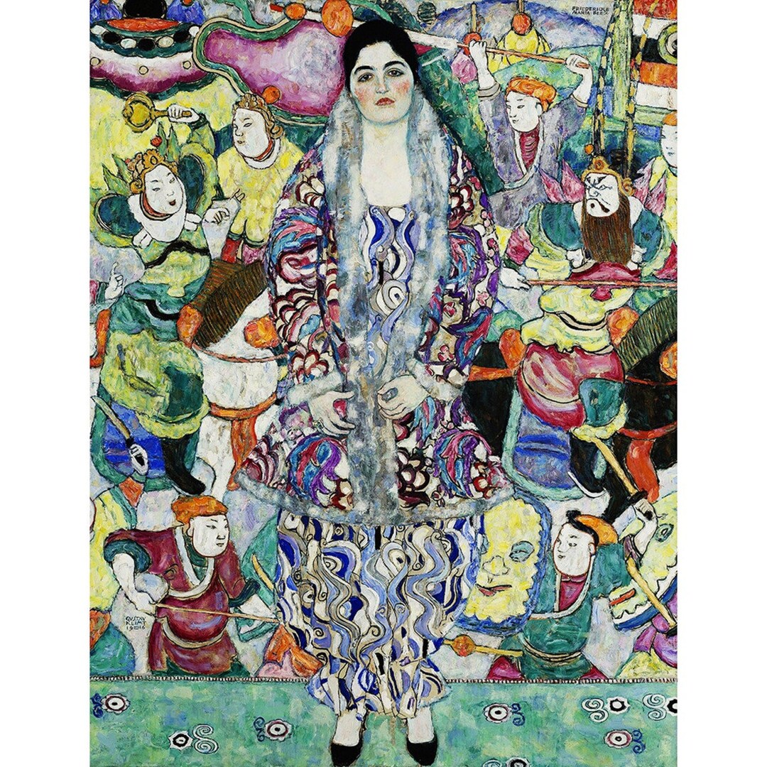 FREDERICK MARIA BEER Gustav Klimt Quilt Panel Large - Etsy