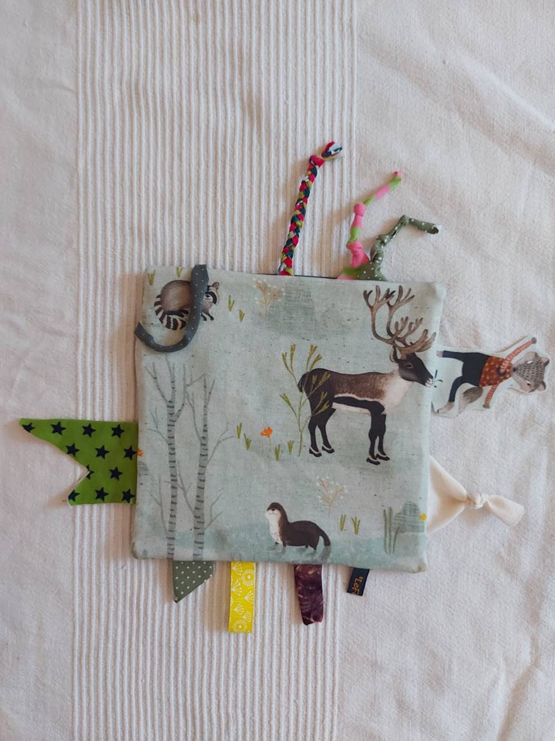 Crackle Cloth 2.0 raccoon Otter and Deer - Etsy