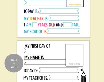 Student Information Sheet Girl Information Sheet - Etsy