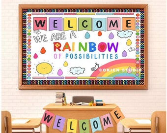 Welcome Bulletin Board Kit - Etsy
