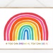 Rainbow Art Print Rainbow Printables Rainbow Print Girls | Etsy