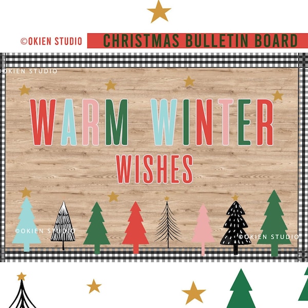 Winter Bulletin Board Kit - Etsy