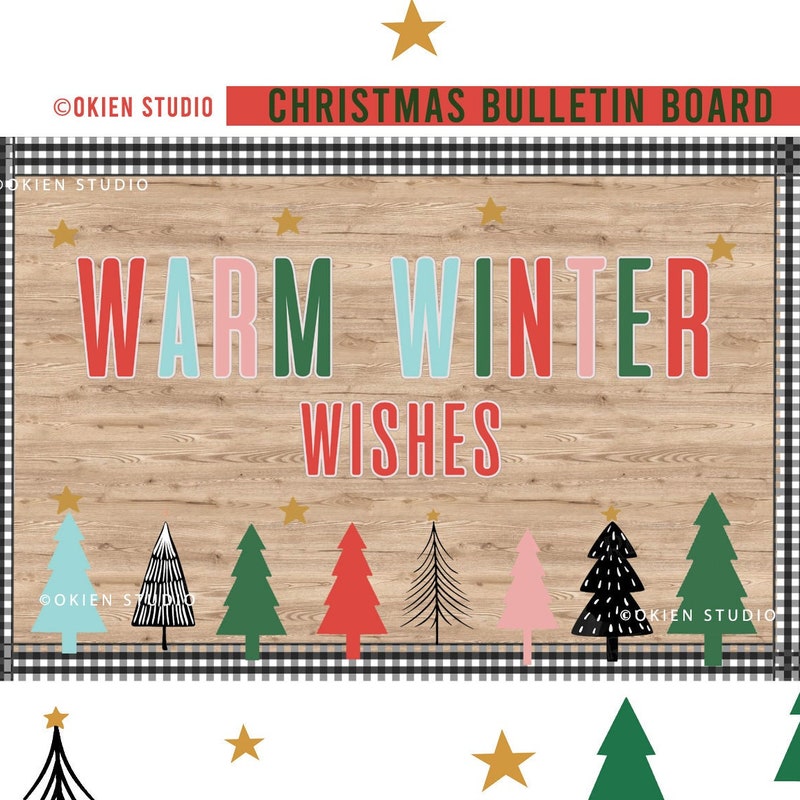 Winter Bulletin Board Kit - Etsy