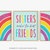 Positive Affirmations Wall Art, I Am Sign, Colorful Rainbow Poster, I ...