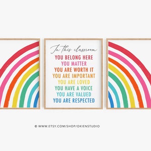 In this Classroom Colorful Classroom Poster classroom | Etsy