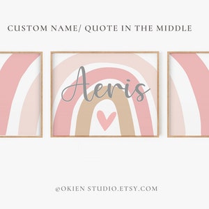 Pastel Rainbow Wall Decal for Girl, Girl Room Decor, Boho Nursery Decor ...