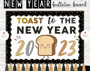 Toast to the New Year Bulletin Board - Etsy