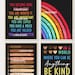 Diversity Rainbow Poster Diversity Classroom Pride Rainbow | Etsy