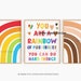 You Are a Rainbow of Possibilities Sign, Diversity Rainbow Poster ...