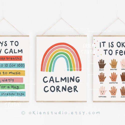 Calming Corner Calming Strategies Educational Posters - Etsy