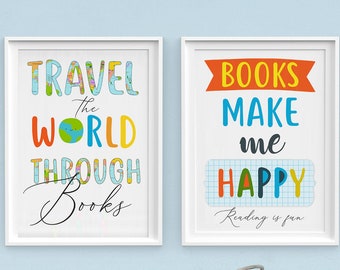 Reading Corner Quote - Etsy