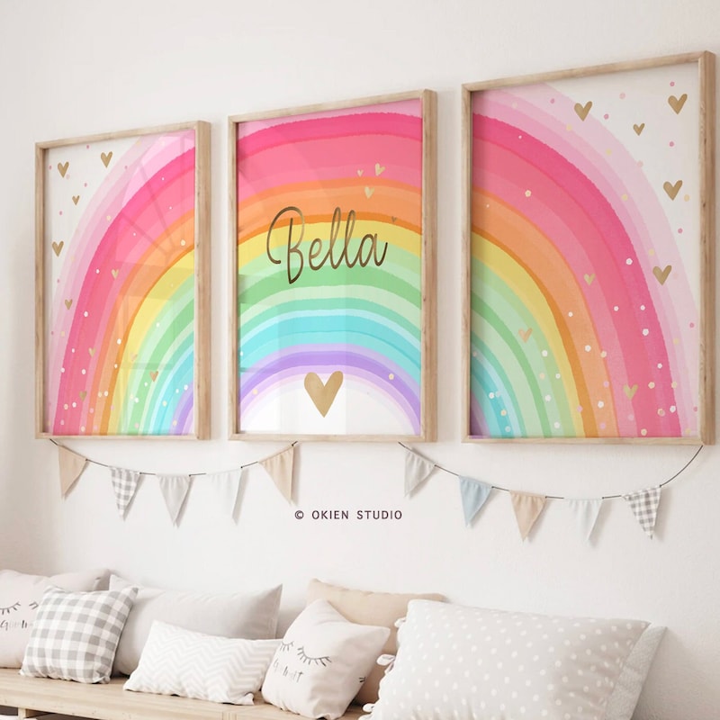 Rainbow Decorations Nursery - Etsy