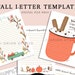 Fall Letter Template, Autumn, October Planner Printable, Halloween ...