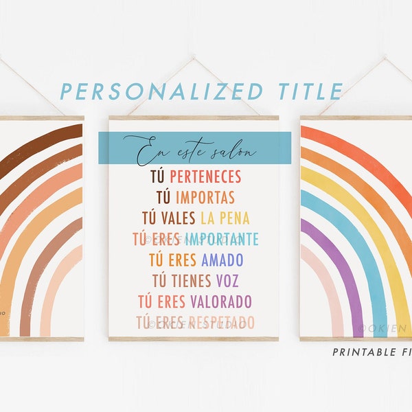 Classroom in Spanish - Etsy