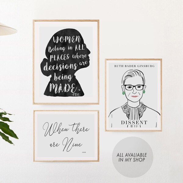 Rbg Quote Art - Etsy
