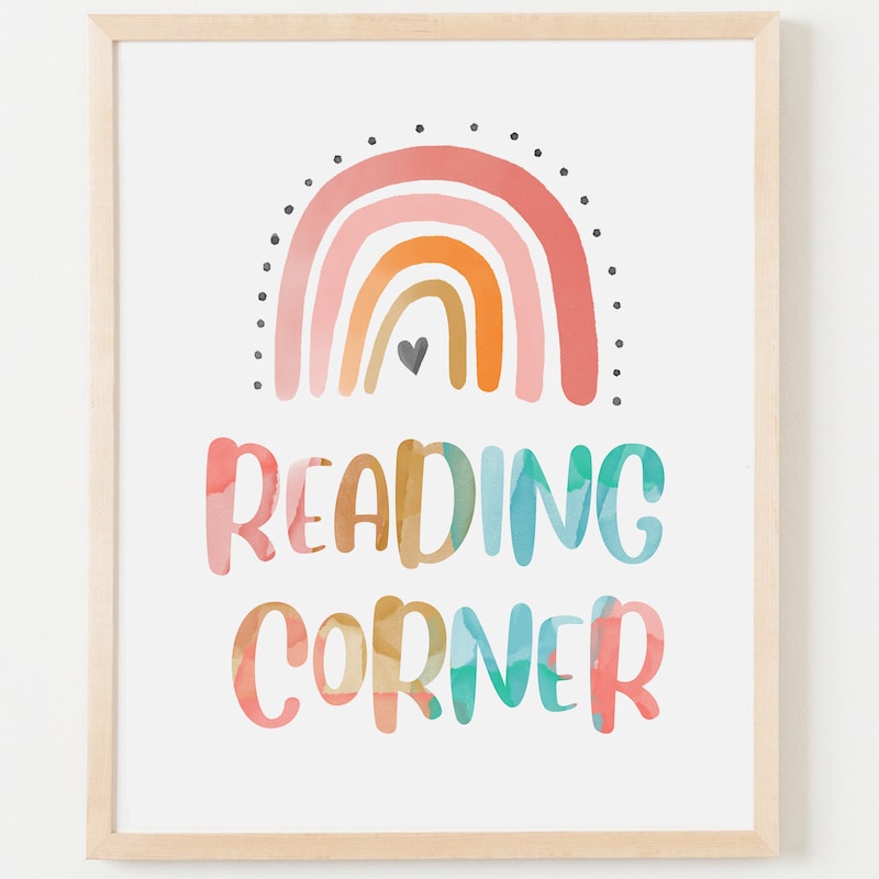Reading Corner Sign - Etsy
