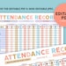 Editable Boho Attendance Record: Teacher Printable (digital PDF) - Etsy