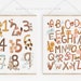 Boho animals nursery wall art alphabet nursery prints boho | Etsy