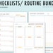 Checklists for EVERYTHING, Planner Bundle, Daily Routine, Routine ...