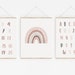 Neutral Wall Art Set of 3, Abc Number Poster, Learning Prints, Neutral ...