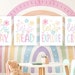 Pastel Rainbow Playroom Art Prints: Let's Play, Read, Create, Explore ...
