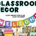 Classroom Bunting Pack, Welcome Bunting, Flags, Bulletin Board, Primary ...