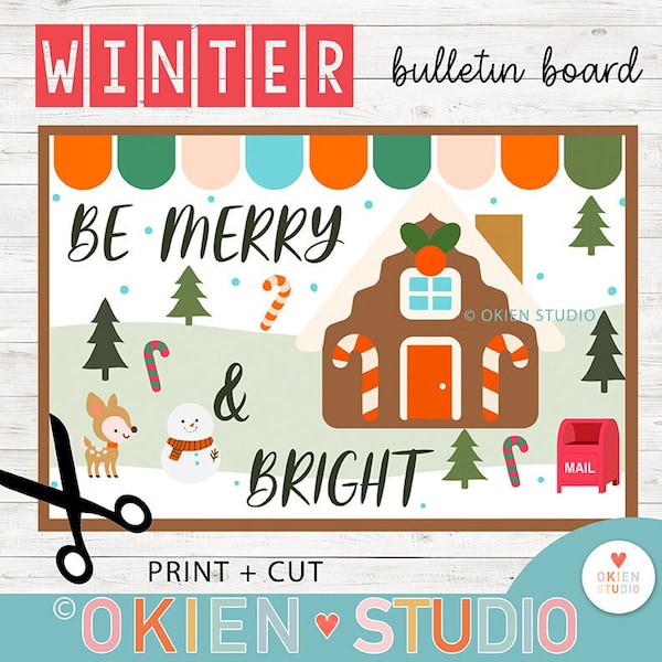 Winter Bulletin Board Kit - Etsy