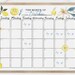Summer Monthly Calendar, Lemon Monthly Planner, Lemon Calendar ...