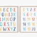 Alphabet Poster, Number Chart 1-20, Montessori Printable, Number Wall ...