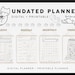 Planner bundle printable Digital Planner Daily Schedule Cat | Etsy
