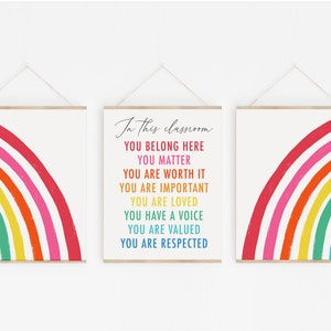 In this Classroom Colorful Classroom Poster classroom | Etsy