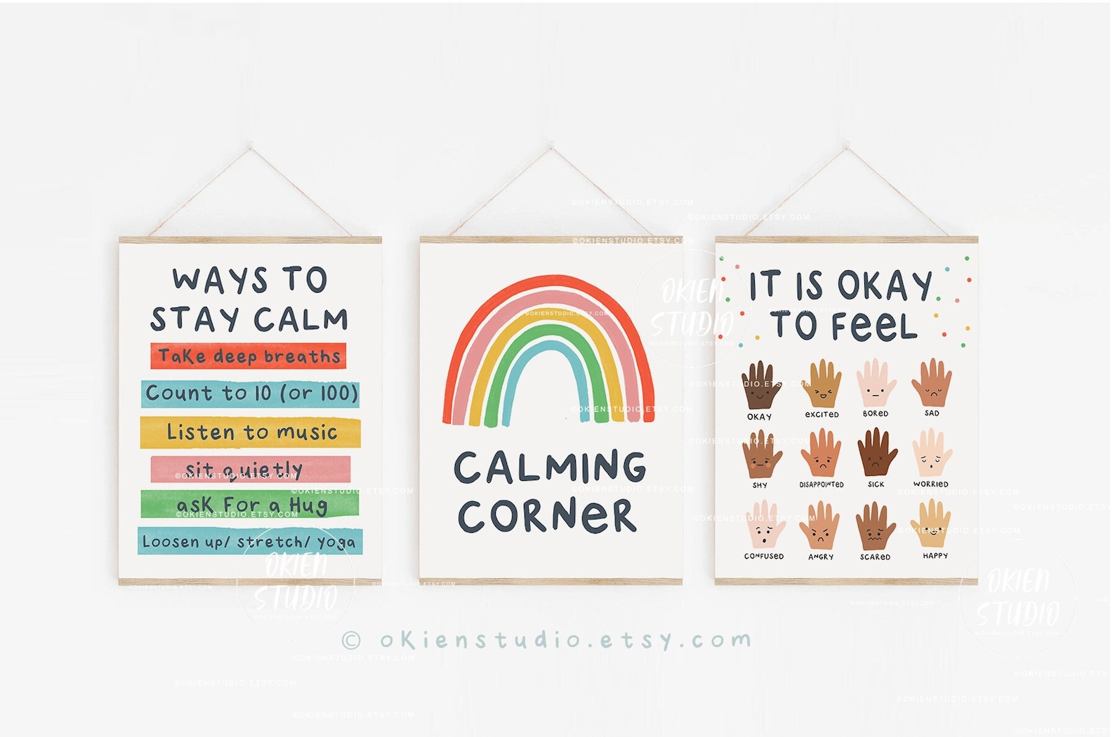 Calming Corner Calming Strategies Educational Posters - Etsy