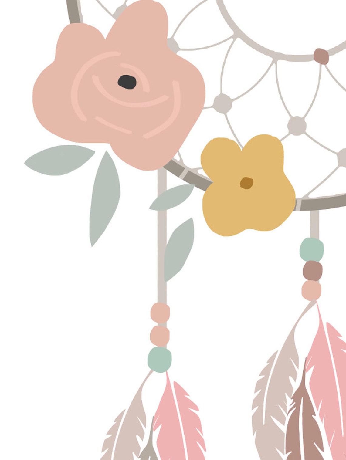 Positive affirmations wall art I am sign dreamcatcher baby | Etsy