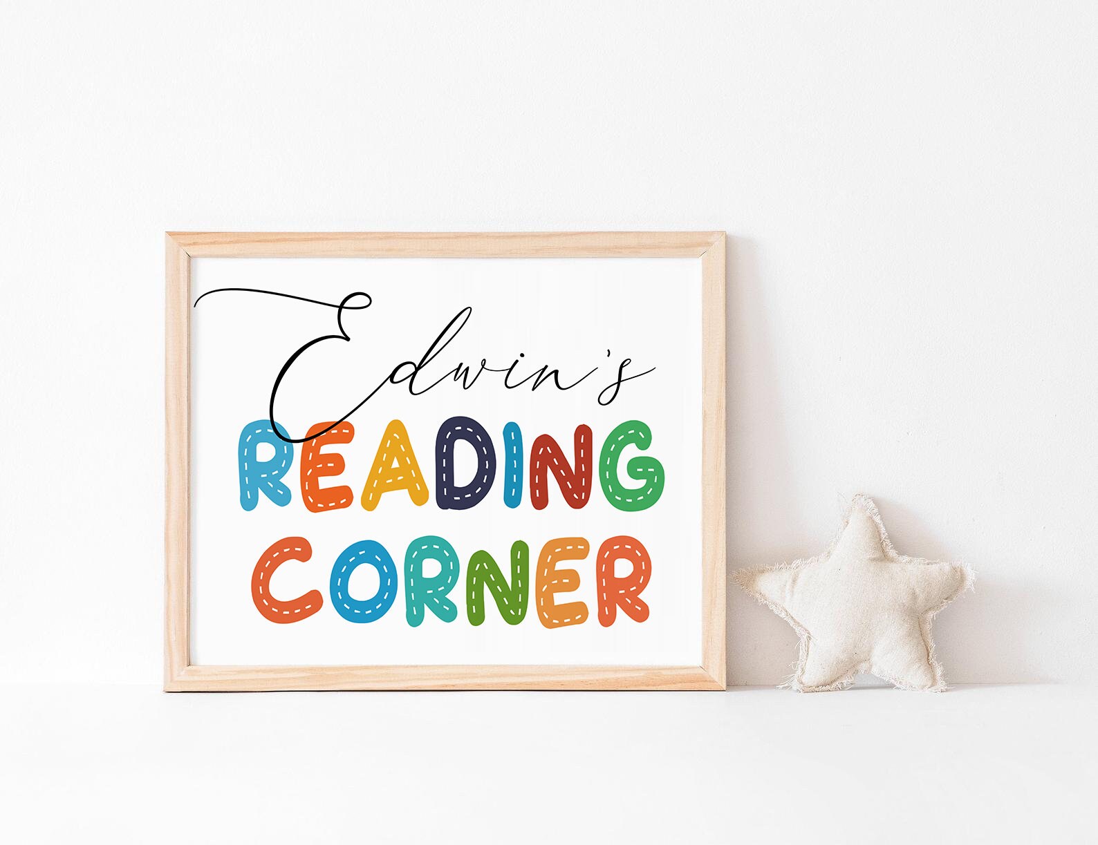 Printable Personalized Reading Sign Personalized Wall Art - Etsy