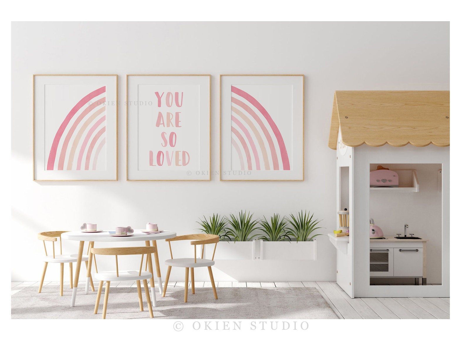 You Are so Loved Pastel Rainbow Decor Girls Room Decor - Etsy
