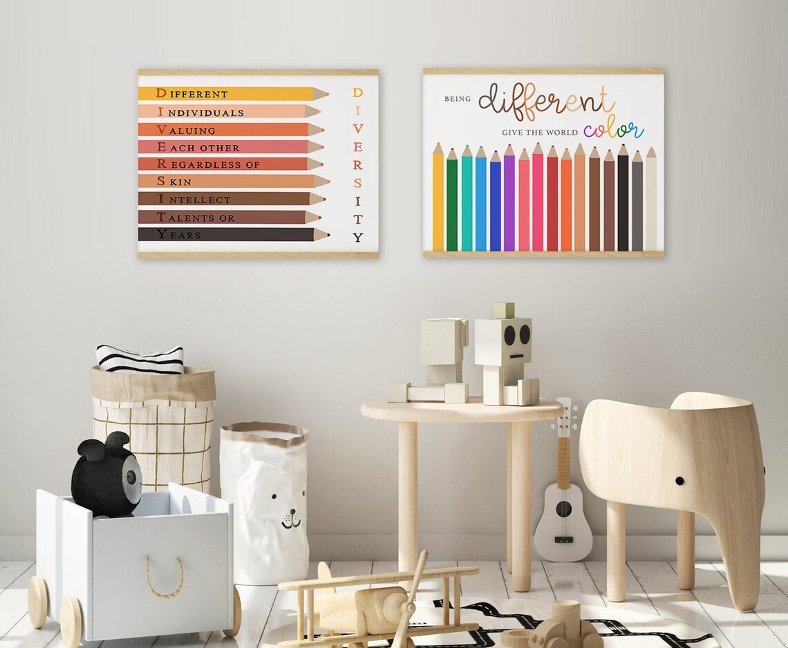 Diversity print Diversity poster Classroom Decor classroom | Etsy